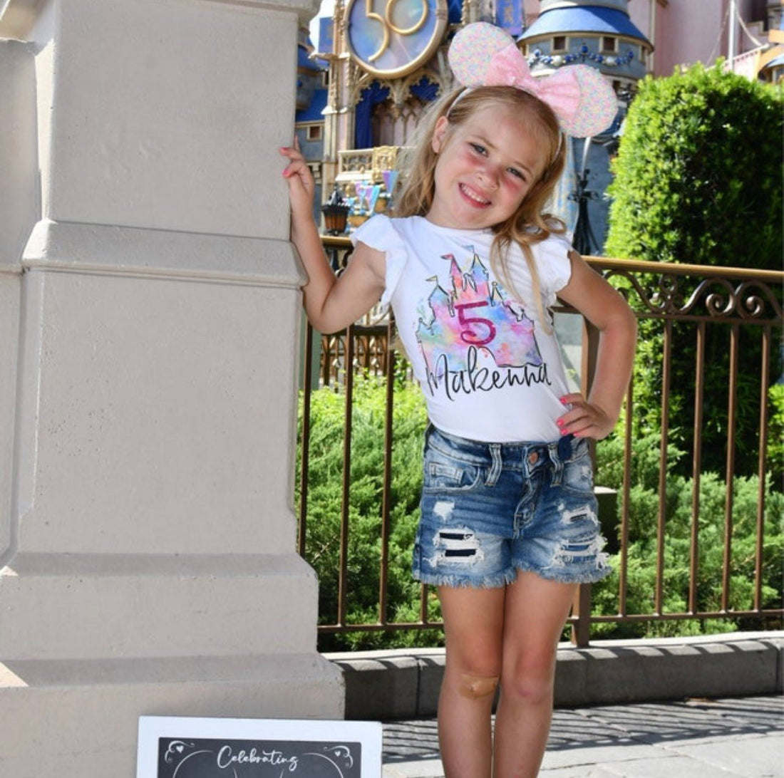 Castle Birthday Outfit Disney Princess Birthday Leotard – Squishy Cheeks