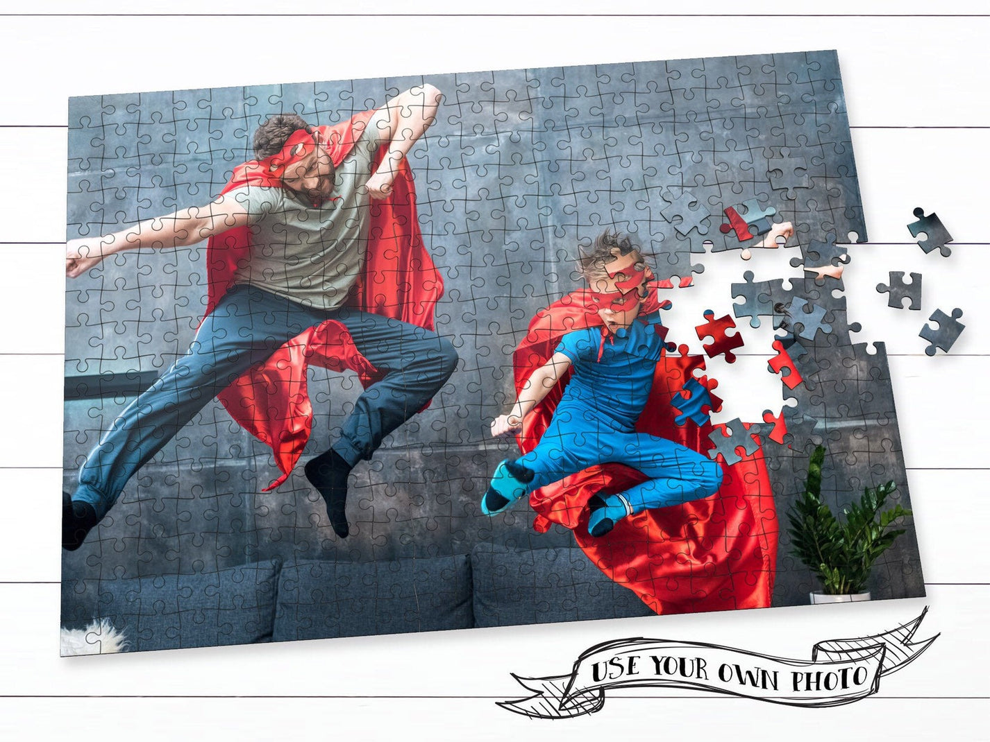 Personalized Photo Father's Day Jigsaw Puzzle – Squishy Cheeks