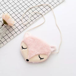 SALE Pink Fuzzy Fox Purse – Squishy Cheeks